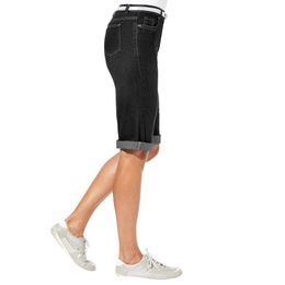 Jeansbermudas Casual Looks Gr. 54, Normalgrößen, schwarz Damen Jeans Shorts Bermudajeans