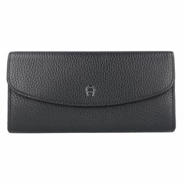 Aigner Basics Geldbörse Leder 19,5cm schwarz