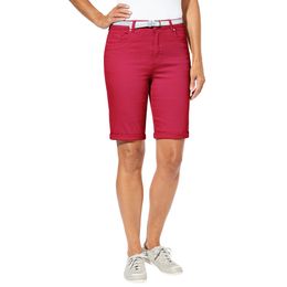 Jeansbermudas Casual Looks Gr. 54, Normalgrößen, rot Damen Jeans Shorts Bermudajeans