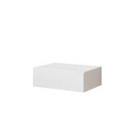 Schlafkontor Tajo Nachtkommode 1 Schubkasten Holzwerkstoff Melamin 42x14x30 cm Weiß
