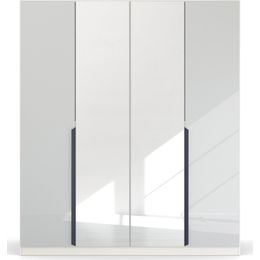 Drehtürenschrank Rauch "Modern by Quadra Spin" Schränke Gr. B/H/T: 181 cm x 210 cm x 54 cm, 4 St., weiß (alpinweiß, glas kristallweiß) Drehtürenschränke