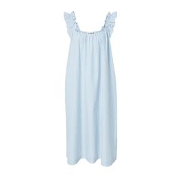 Just Female Kleid Damen Gr&ouml;&szlig;e 40 hellblau / wei&szlig; Winterkleid