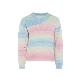 Sidona Pullover Damen Gr&ouml;&szlig;e XS/S t&uuml;rkis / hellgelb / rosa