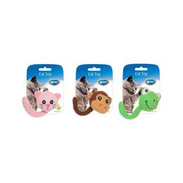 DUVO+ Tierkuscheltier Katzenspielzeug Plüschtierschwanz mit Katzenminze