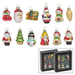 matches21 HOME & HOBBY matches21 HOME & HOBBY Christbaumschmuck Weihnachtsfiguren je 5 cm 12 Stk. Set (12-tlg)