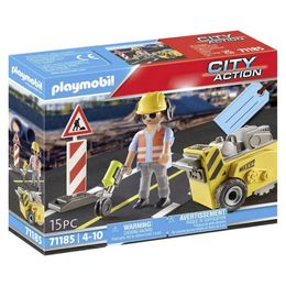 Playmobil® Konstruktions-Spielset Bauarbeiter mit Kantenfräser
