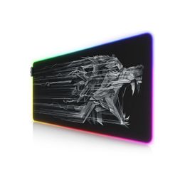 Titanwolf Gaming Mauspad, XL RGB Mousepad 900 x 400 mm