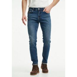 wem Tapered-fit-Jeans Oscar Tapered Fit – Mittlere Bundhöhe: Oben breiter