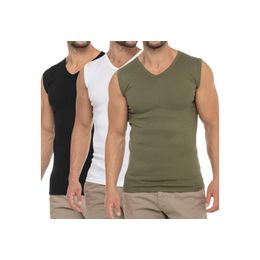celodoro Unterhemd Herren Business Muskelshirt V-Neck (3er Pack) Muscle Shirt
