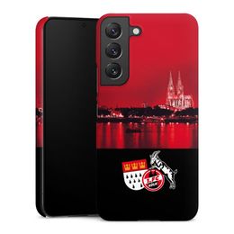 DeinDesign Galaxy S22 Handy Premium Case Smartphone Handyh&uuml;lle Schutzh&uuml;lle matt 1. Fc K&ouml;ln Skyline Official Licensed Product Premium Case