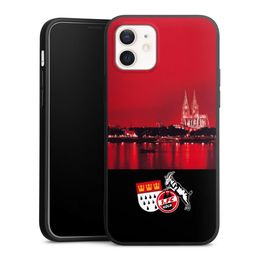 DeinDesign iPhone 12 Handy Premium Silikon H&uuml;lle Handyh&uuml;lle schwarz Case Official Licensed Product 1. Fc K&ouml;ln Skyline Silikon Premium Case