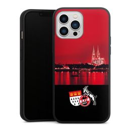 DeinDesign iPhone 13 Pro Max Handy Premium Silikon H&uuml;lle Handyh&uuml;lle schwarz Case 1. Fc K&ouml;ln Skyline Official Licensed Product Silikon Premium Case