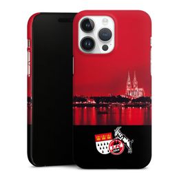 DeinDesign iPhone 14 Pro Max Handy Premium Case Smartphone Handyh&uuml;lle Schutzh&uuml;lle matt 1. Fc K&ouml;ln Skyline Official Licensed Product Premium Case
