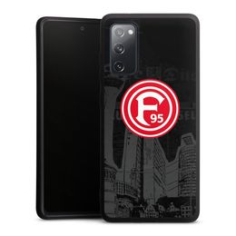 DeinDesign Galaxy S20 FE Handy Premium Silikon H&uuml;lle Handyh&uuml;lle schwarz Case Logo Official Licensed Product Fortuna D&uuml;sseldorf Silikon Premium Case