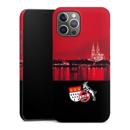 DeinDesign iPhone 12 Pro Max Handy Premium Case Smartphone Handyh&uuml;lle Schutzh&uuml;lle matt 1. Fc K&ouml;ln Skyline Official Licensed Product Premium Case