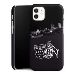 DeinDesign iPhone 12 mini Handy Premium Case Smartphone Handyh&uuml;lle Schutzh&uuml;lle gl&auml;nzend 1. Fc K&ouml;ln Official Licensed Product Skyline Premium Case