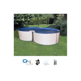 my POOL BWT Achtformpool (Set, 5-tlg), BxLxH: 300x470x135 cm, blau|weiß