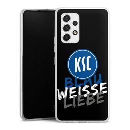 DeinDesign Galaxy A53 5G Handy Silikon H&uuml;lle Case transparent Handyh&uuml;lle Ksc Official Licensed Product Karlsruher Sc Silikon Case