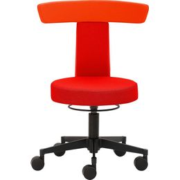 mayer Sitzmöbel Mayer Sitzmöbel Arbeitshocker Funktionshocker myDUO, besonders niedrige Sitzhöhe, orange|rot