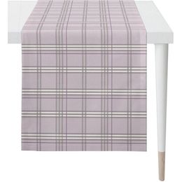 Apelt Tischläufer 9538 CHALET STYLE (1-tlg), Digitaldruck, grau|rosa|weiß