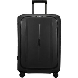 Samsonite Trolley ESSENS 69, 4 Rollen, Reisekoffer Hartschalenkoffer Koffer für Flugreisen TSA-Schloss, schwarz