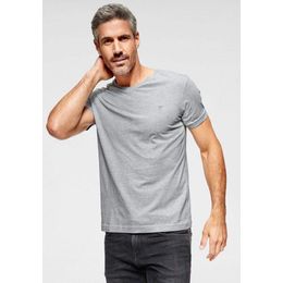 Gant V-Shirt mit Blende, grau