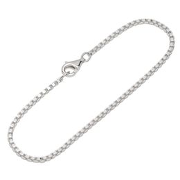 NKlaus Silberarmband Armband 925 Sterling Silber 19cm Venezianerkette D (1 Stück), Made in Germany, silberfarben