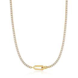 Ania Haie Kette mit Anhänger Halskette N041-03G-W, goldfarben