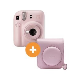 Fujifilm INSTAX mini 12 Travel Set Sofortbildkamera, Blossom Pink