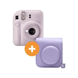 Fujifilm INSTAX mini 12 Travel Set Sofortbildkamera, Lilac Purple