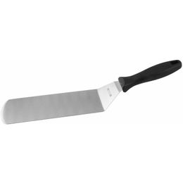 FMprofessional Bratenwender chef, hochwertiger Fleischwender mit Funktionsteil aus Edelstahl, robuster Pfannenwender zum Wenden von Bratgut (Farbe: Schwarz/Silber),