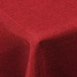 WOLTU Tischdecke Tischtuch waschbar rot rot 130x220cm - rot