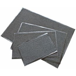 Spetebo - Schmutzfangmatte grau - 90 x 60 cm - Fußmatte Fußabtreter Türmatte Außen