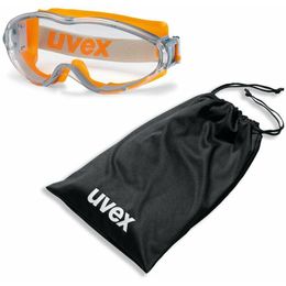 Vollsichtbrille ultrasonic 9302 mit Beutel - verschiedene Ausführungen - Farbe:orange-grau / klar - Uvex