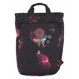 Nitro Cityrucksack Mojo, Damen Daypack, Tote Bag, Tasche für Alltag und Freizeit, schwarz, Black rose