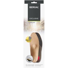 Bergal Einlegesohlen Exclusiv Lederfußbett, braun