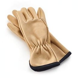 Rostaing Gartenhandschuh Leder 9 Ocker