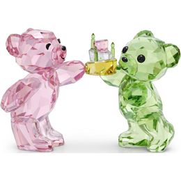Swarovski Dekofigur Kris Bär Geburtstagsbären, 5639858 (1 St), Swarovski® Kristall, bunt|gelb|grün|rosa|schwarz