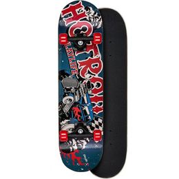 Playlife Skateboard Hotrod, schwarz