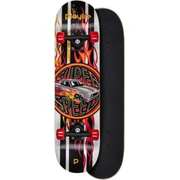 Playlife Skateboard Super Charger, schwarz