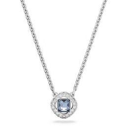 Swarovski Kette mit Anhänger Angelic, Kissenschliff, 5662142, mit Swarovski® Kristall, blau|weiß