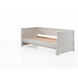 Vipack Kojenbett mit Auszug, Liegefl&auml;che von 90 x 200 auf 180 x 200 erweiterbar, Kiefer mit MDF wei&szlig; lackiert