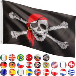 FLAGMASTER® Fahne Jolly Roger Pirat Piratenflagge