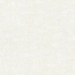 A.S. Création Uni Vliestapete dezent | Weiße Tapete in Betonoptik ideal für Küche und Diele | Moderne Vlies Betontapete in Crème Weiß für Flur - Beige / Crème, Grau
