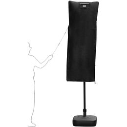 sekey Sonnenschirm-Schutzhülle, Ampelschirm Schutzhülle Abdeckhauben 600D Oxford, Schwarz, 160 cm x 62 cm