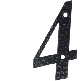 Schwarz beschichtete Hausnummern 0-9 Buchstaben A-H Hausziffern Zimmertürnummern Landhausstil 2