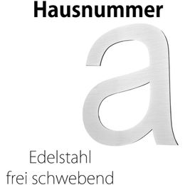 Edelstahl Hausnummer Groß Gross Haus Nummer Buchstabe a Zahlen Hausnummernschild Hausnummern Schild Gebürstet 2D Arial V2Aox