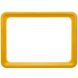 Rahmen für die Zeichen, Markierungen und Plakate gelbe Farbe A5 Größe 218x155mm - PrimeMatik