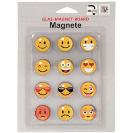 The Wall Magnetset 12-teilig - Smilie für Glas-Magnet-Board Deko-Accessoires