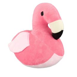 Türstopper Flamingo, dekorativer Türpuffer, für Boden, stehend, gefüllt, innen, Deko, Stoff Türsandsack, pink - Relaxdays